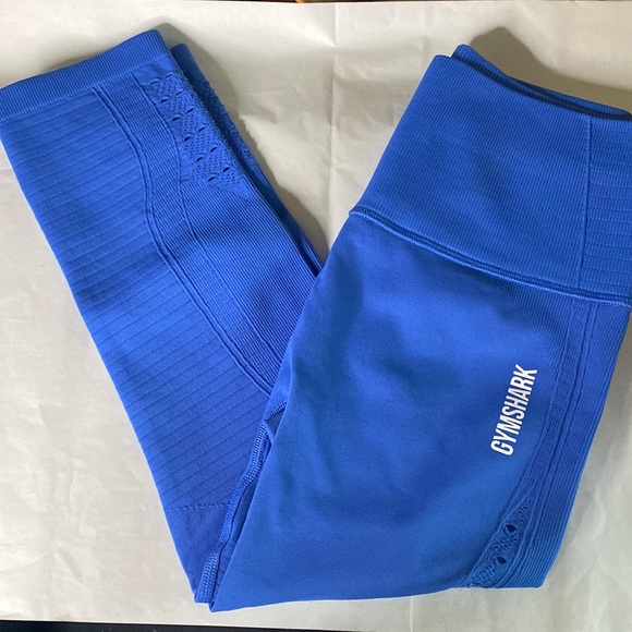 Gymshark | Pants & Jumpsuits | Nwt Gymshark Capris Bright Blue ...
